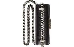Gucci Dionysus Leather Mini Handbag - Black