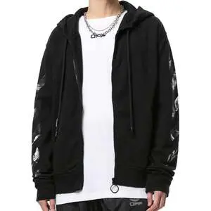 Off-White Caravaggio Square Slim Zip Hoodie /multicolor