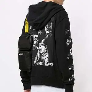 Off-White Caravaggio Square Slim Zip Hoodie /multicolor