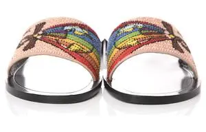 Dior Black Tarot Judgement Sandals