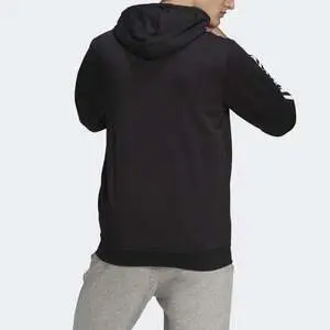 Adidas Training Zip-up Hooded Jacket With Signature Stripes