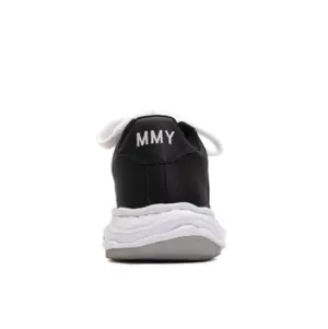 Mihara Yasuhiro Wayne Og Sole Leather Low-top Sneakers - White/black