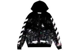 Off-White Graffiti Arrow Printing Full Zip Hoodie