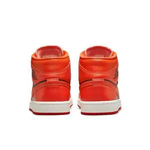 JORDAN 1 Mid Se 'rush Orange' Sneakers - Orange/black