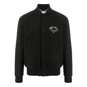 Off-White Fw20 Arrows Printing Baseball Jacket