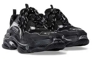 Balenciaga Triple S Sneakers - Black/white