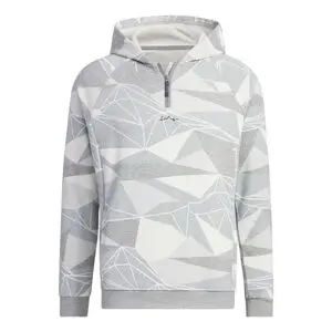 Adidas Geometric Half-zip Long Sleeve Hoodie