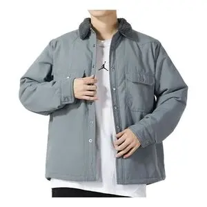 Nike Padded Flannel Jacket - Grey