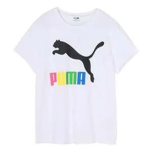 PUMA Classics Large Logo T-shirt - White