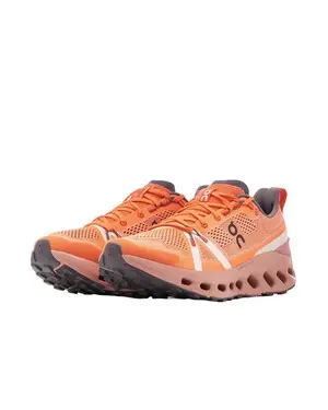 On Cloudsurfer Trail Athletic Sneakers - Flame/dustrose