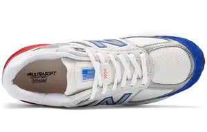 NEW BALANCE 990v5 "usa" Made In Usa Sneakers - Gray/blue/red