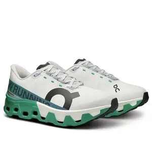 On Cloudmonster Hyper Sneakers - White/mint