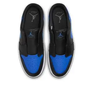 JORDAN 1 Mule Golf Shoes - Black/white/royal