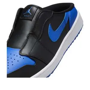 JORDAN 1 Mule Golf Shoes - Black/white/royal
