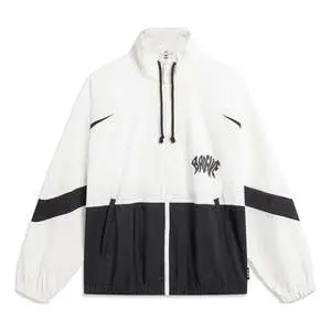 LI-NING Badfive Hoops Graphic Jacket - White/black