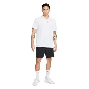 Nike Small Logo Solid Color Short Sleeve White Polo Shirt - Multi-color