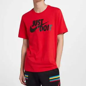 Nike Jdi Large Logo Short Sleeve Large T-shirt - Red