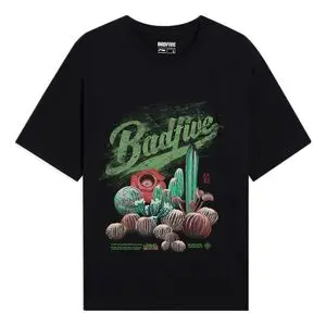 LI-NING Badfive Plants Graphic T-shirt 'black - Black/multi-color