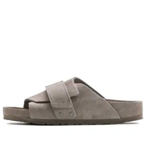 BIRKENSTOCK Kyoto Suede Leather Sandals - Tan