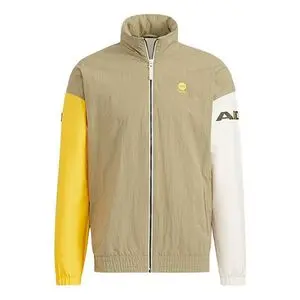 Adidas Neo Contrasting Colors Sports Hooded Jacket Green - Default Color
