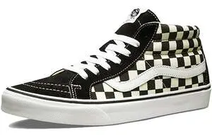 VANS Sk8-mid Reissue Checkerboard High Top Sneakers - Black