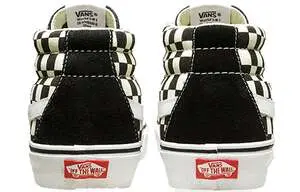 VANS Sk8-mid Reissue Checkerboard High Top Sneakers - Black