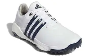 Adidas Tour 360 22 Golf Shoes - White/blue