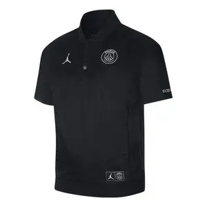 Nike Jordan Logo Breathable Short Sleeve Jacket - Black