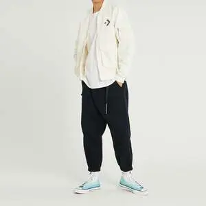 CONVERSE Solid Color Woven Casual Trousers