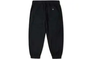 CONVERSE Solid Color Woven Casual Trousers - Black