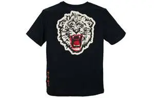 Nike Lebron James Xatoms Crossover Limited Tiger Head Printing Short Sleeve - Black
