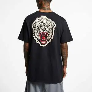 Nike Lebron James Xatoms Crossover Limited Tiger Head Printing Short Sleeve - Black