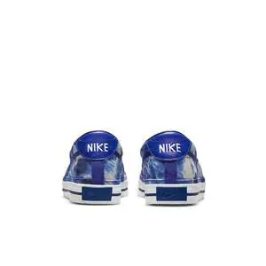 Nike Court Legacy Print Tie-dye Slip-on Sneakers - Blue