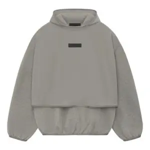 Fear Of God Nylon Fleece Hooded Sweatshirt 'dust Heather - Grey