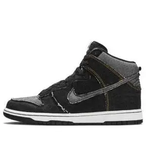 Nike Dunk High 'denim' Lace-up Sneakers - Black