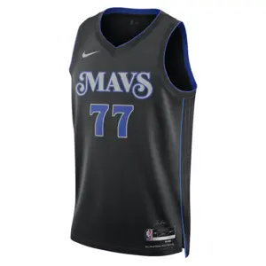 Nike Nba Luka Doncic Dallas Mavericks 2023/24 City Edition Swingman Jersey #77 - Black/blue