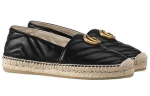 Gucci Double G Quilted Leather Espadrille - Default Color