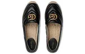 Gucci Double G Quilted Leather Espadrille - Default Color