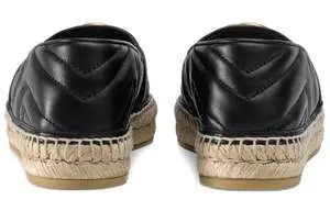 Gucci Double G Quilted Leather Espadrille - Default Color