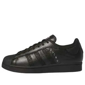 Adidas X Unity Superstar Adv Leather Sneakers - Core Black/core Black/silver Metallic