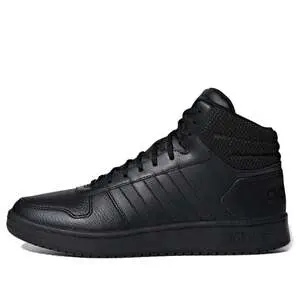 Adidas Hoops 2.0 Mid High Top Sneakers - Black