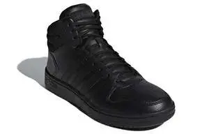 Adidas Hoops 2.0 Mid High Top Sneakers - Black