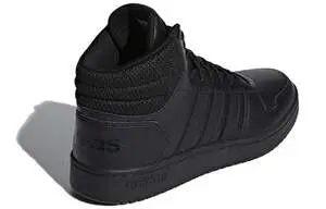 Adidas Hoops 2.0 Mid High Top Sneakers - Black