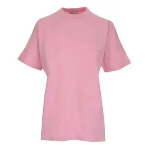 Balenciaga Alphabet Logo Printing Loose Short Sleeve T-shirt - Pink