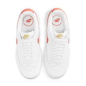 Nike Court Vision Low Top Sneakers - White/red