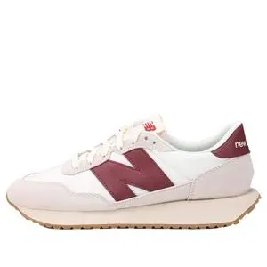 NEW BALANCE New Balance 237 "White Burgundy" Low Top Sneakers Khaki/red