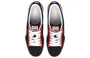 PUMA Suede Classic Block Low Top Sneakers - Black/red