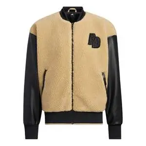 Adidas Logo Monogram Jacket - Beige/black