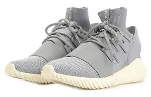 Adidas Tubular Doom Primeknit High Top Sneakers - Grey