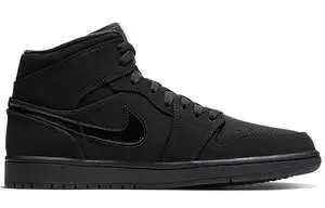 JORDAN 1 Mid 'triple Suede - Black